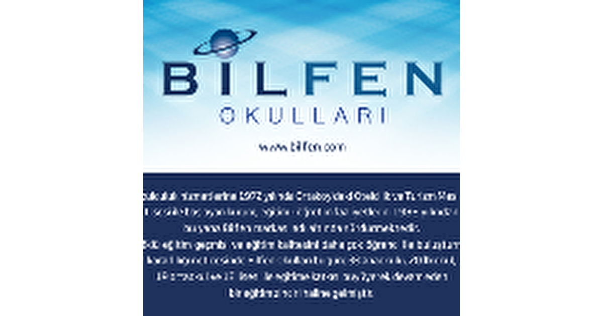 BİLFEN EĞİTİM KURUMLARI A.Ş. İngilizce Öğretmeni İş İlanı - Kariyer.net
